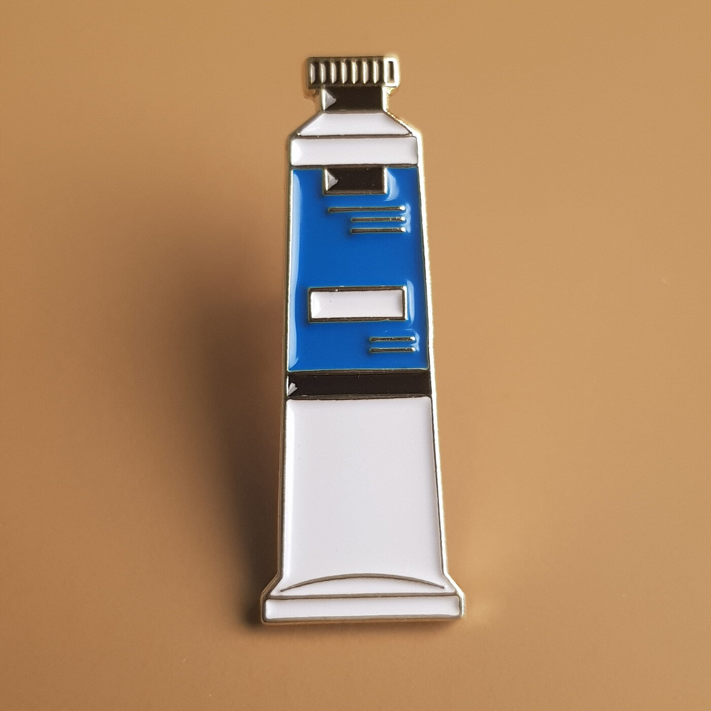 Значок металлический "Синяя краска"