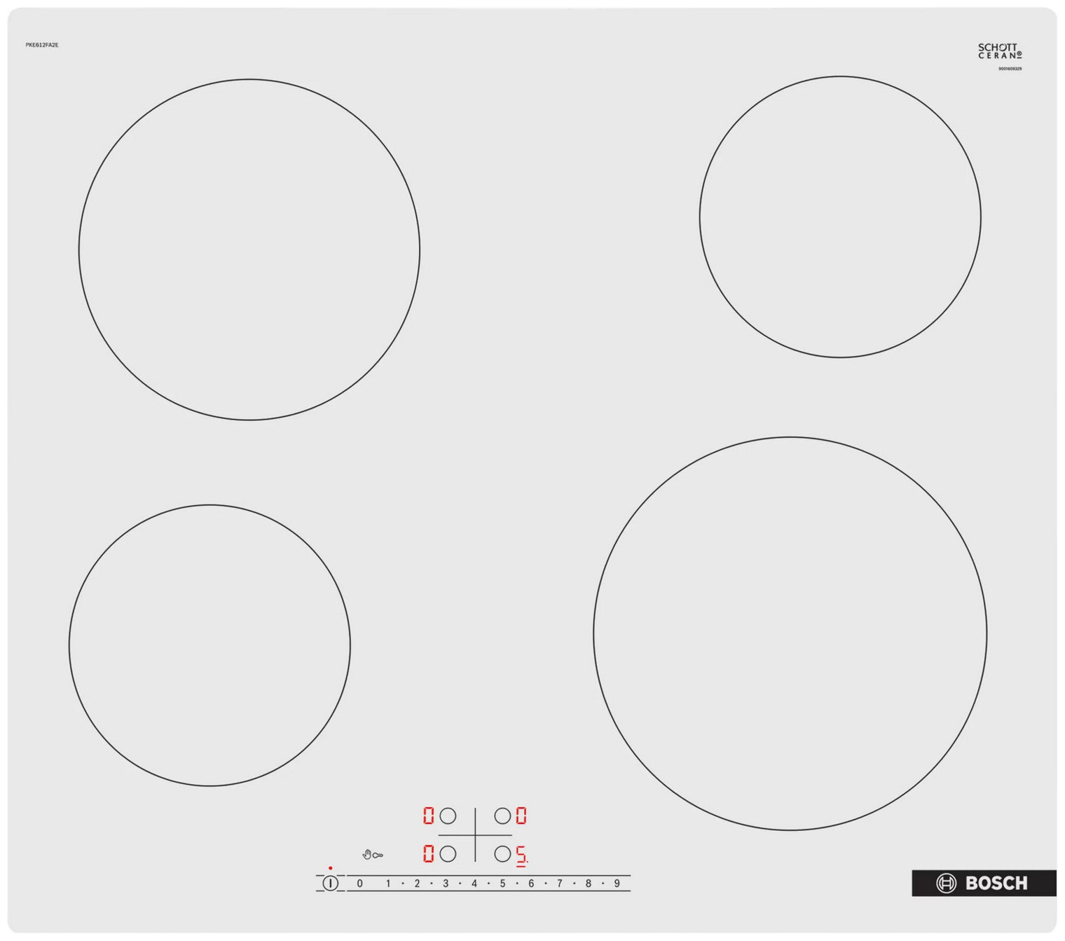 Электрическая варочная поверхность Bosch Serie | 6 PKE612FA2E, белый