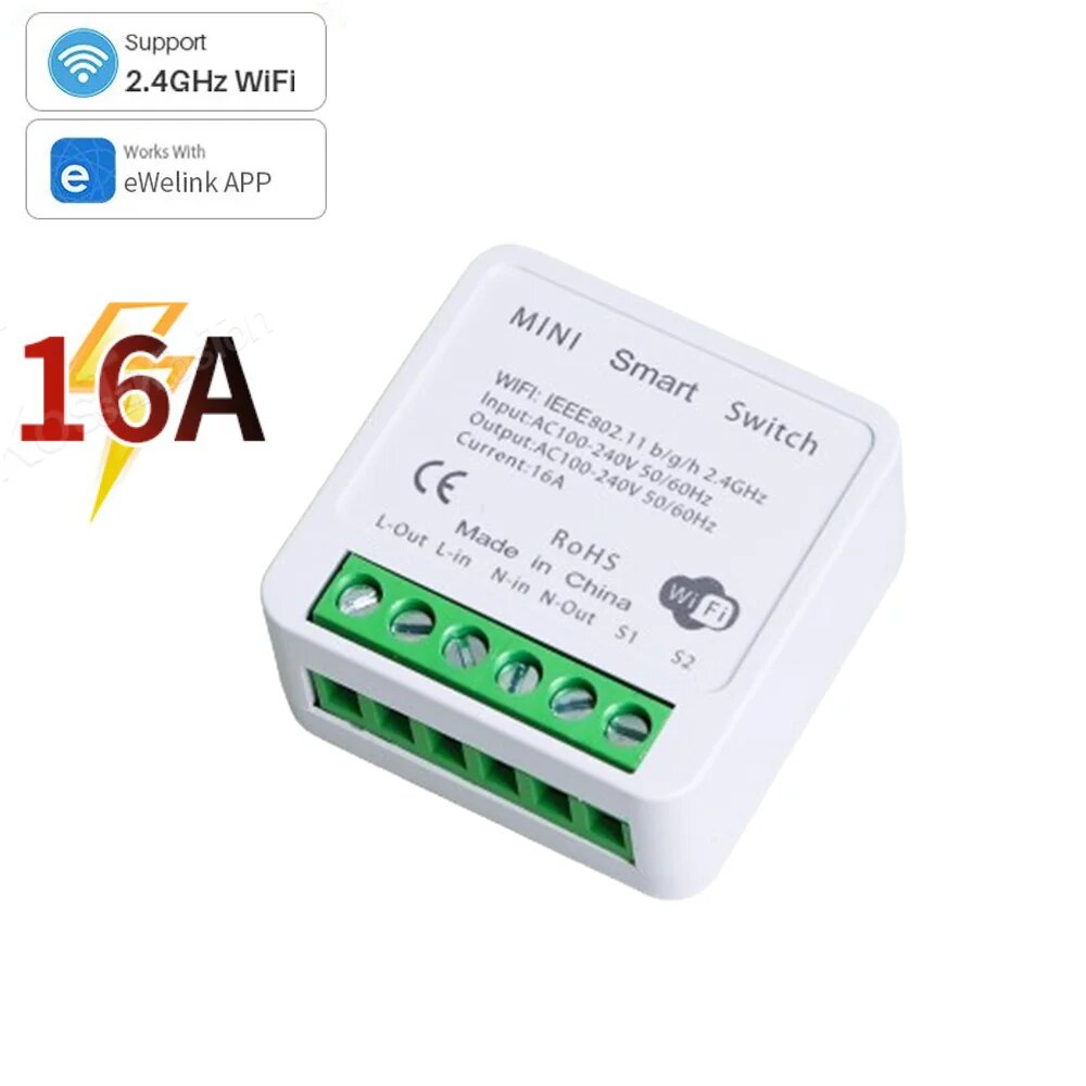 Konouyouko умный мини-переключатель Wi-Fi 16А