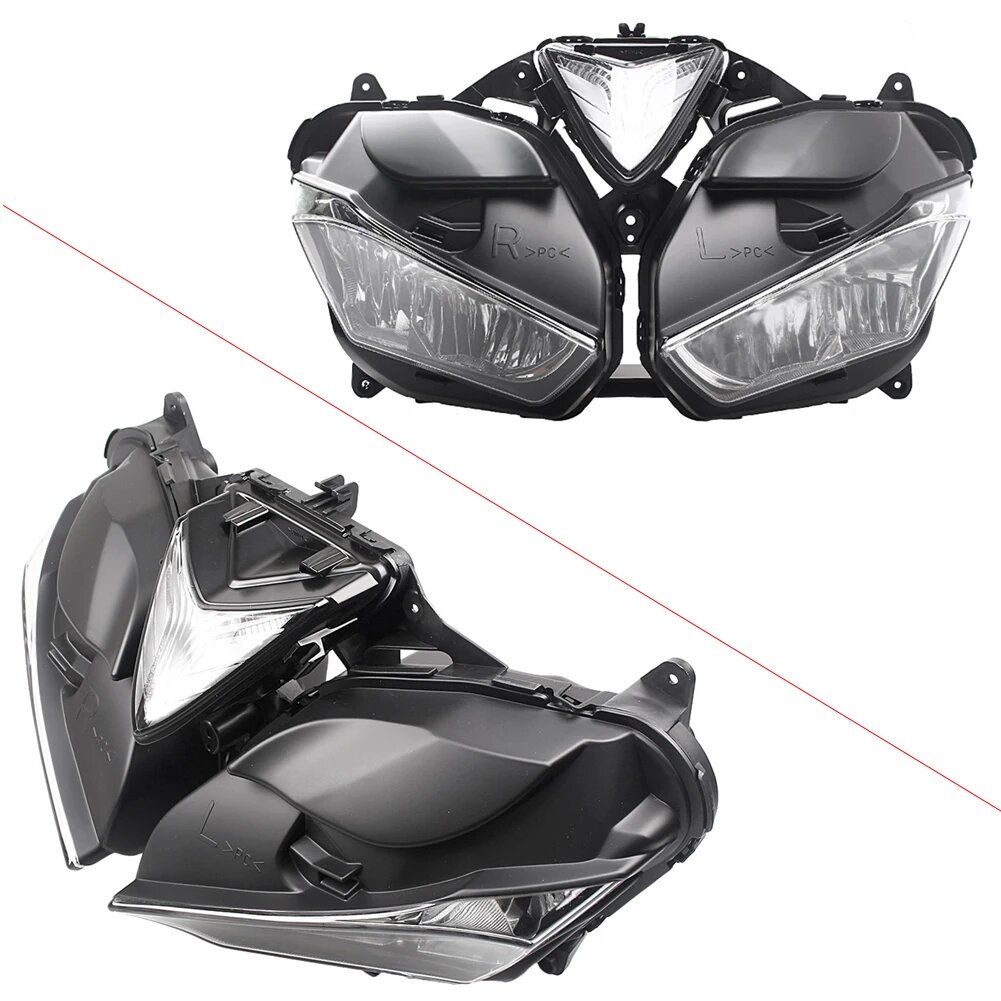 Передняя фара для мотоцикла, передняя фара в сборе для YAMAHA YZF R25 R3 YZF-R3 YZFR3 2013-2017 2018
