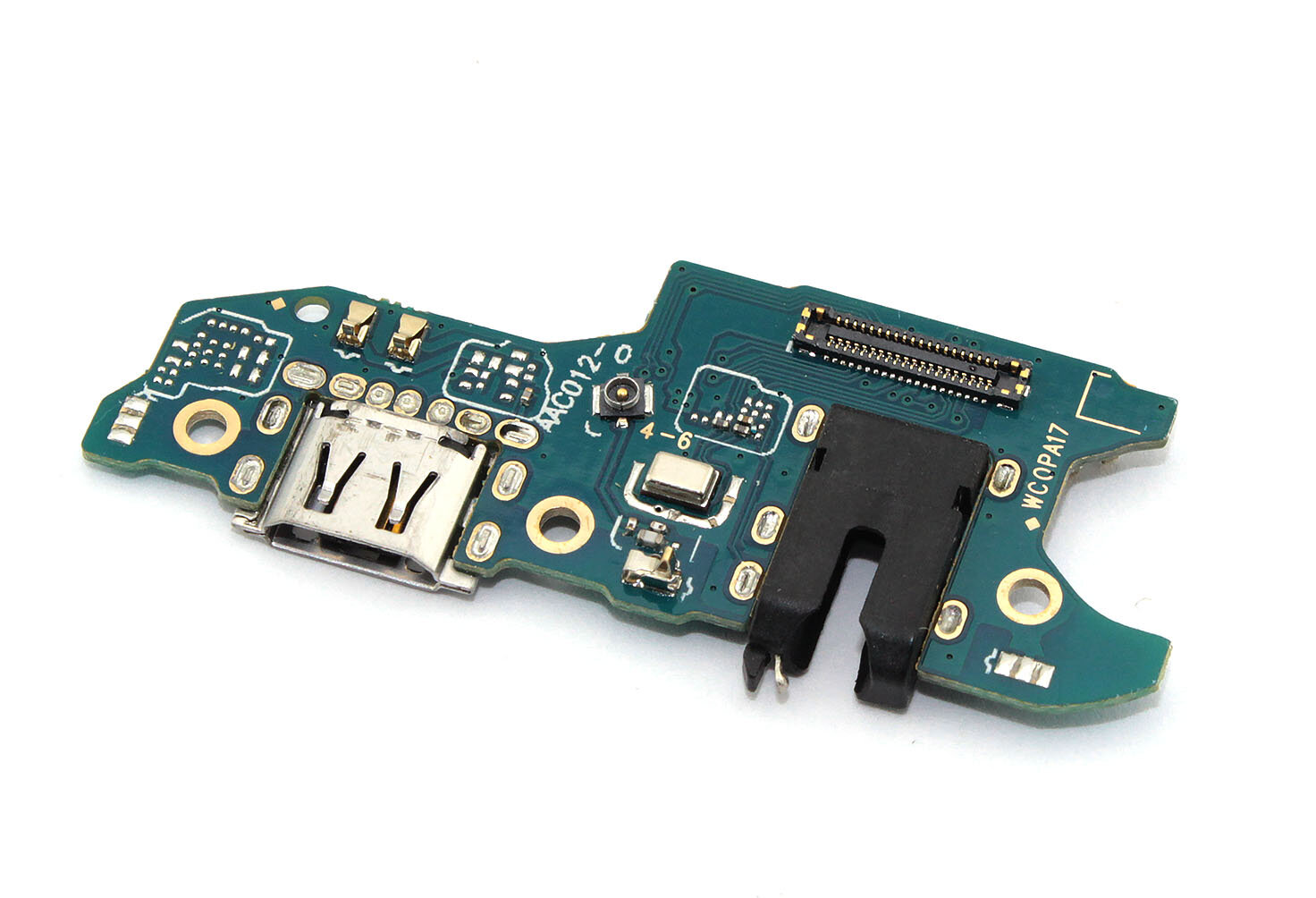 Шлейф (нижняя плата) с разъемом зарядки и микрофоном для OPPO A17k