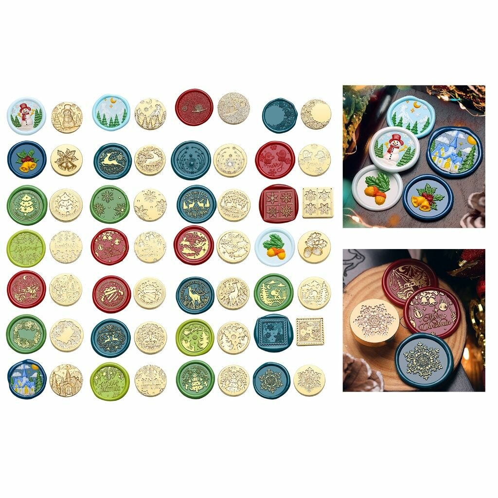 5 рождественских серий печатей с огненной краской - Приближается Рождество