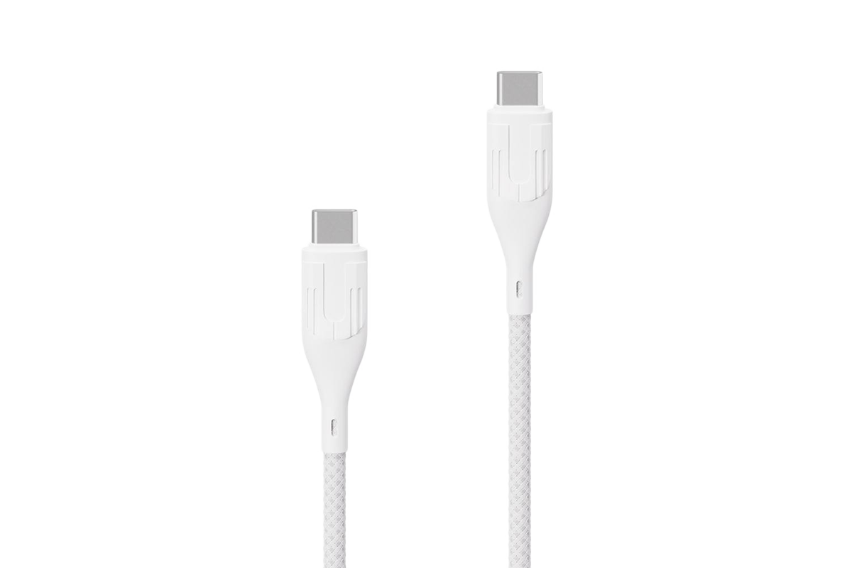 Дата-кабель Uzay Basic Cable USB-C - USB-C, 60W, 1.2м, белый