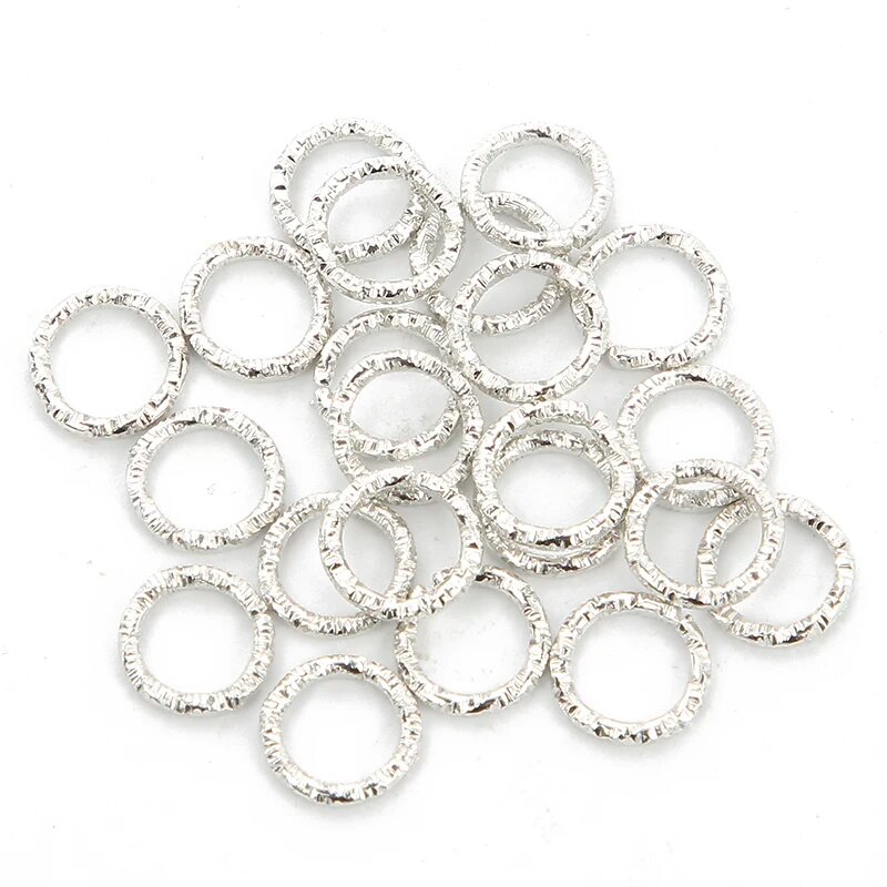 Золотые скрученные кольца для ювелирных изделий 8-20 мм 100 шт. 8mm 100pcs, H7894-3