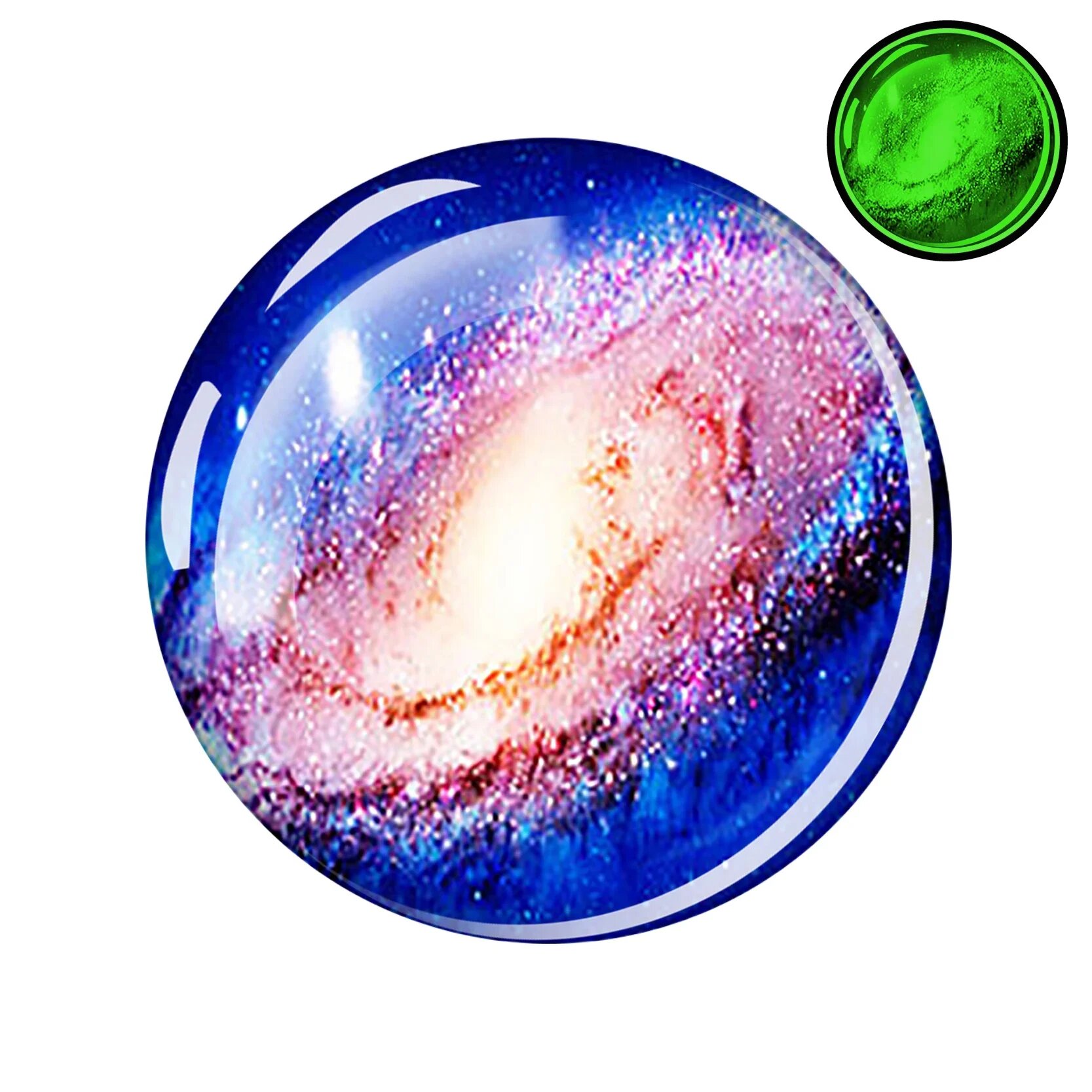 Кабошоны стеклянные Galaxy, 0395, 12/16/20/25 мм