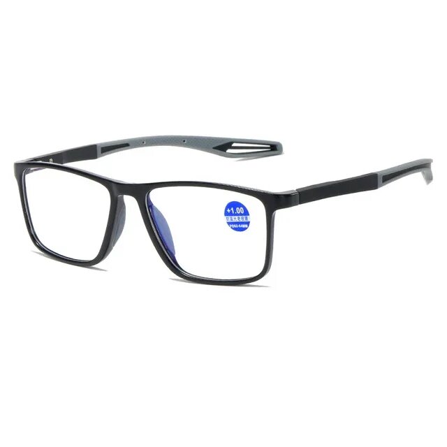 Очки для зрения ERIKOLE TR90, black grey, +2.0