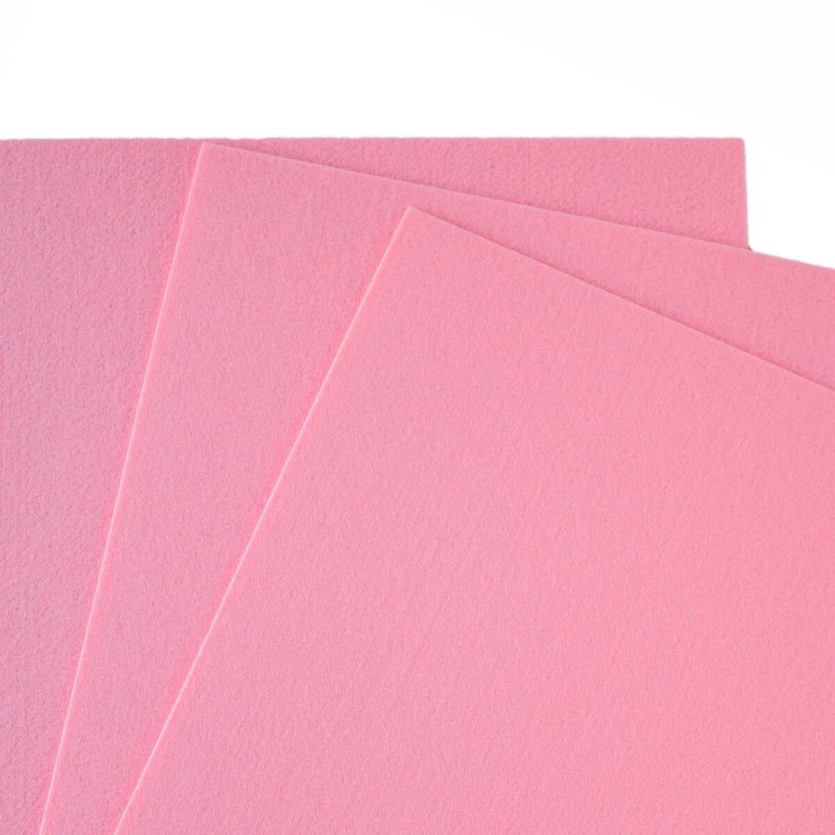 Фетр Рукоделие декоративный, 2 мм, 22х30 см, 3 листа, розовый