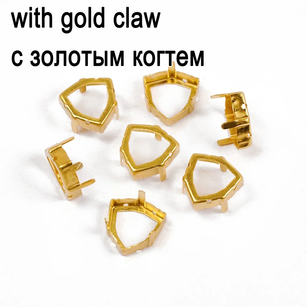Когтеобразные элементы для страз, 7 мм, Gold Claw, 100 шт