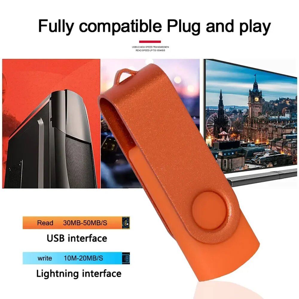 USB 3.0 флешка JASTER 32 ГБ, Белый цвет — фото 1