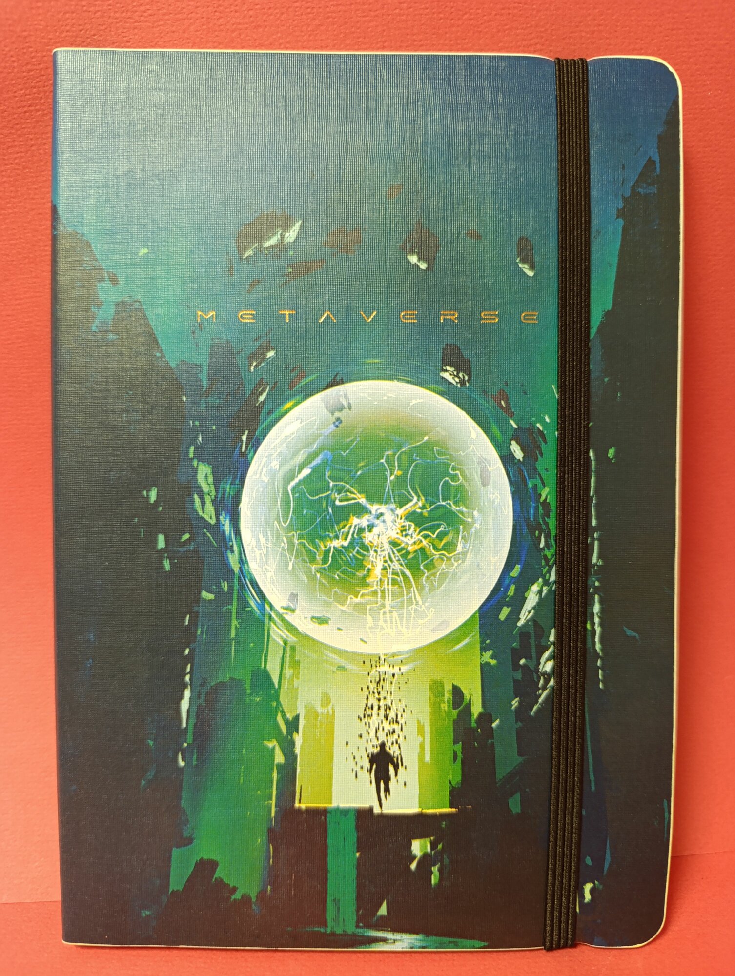 Записная книжка А5 "Future.Lightning ball" кожзам, 80 листов на резинке GL