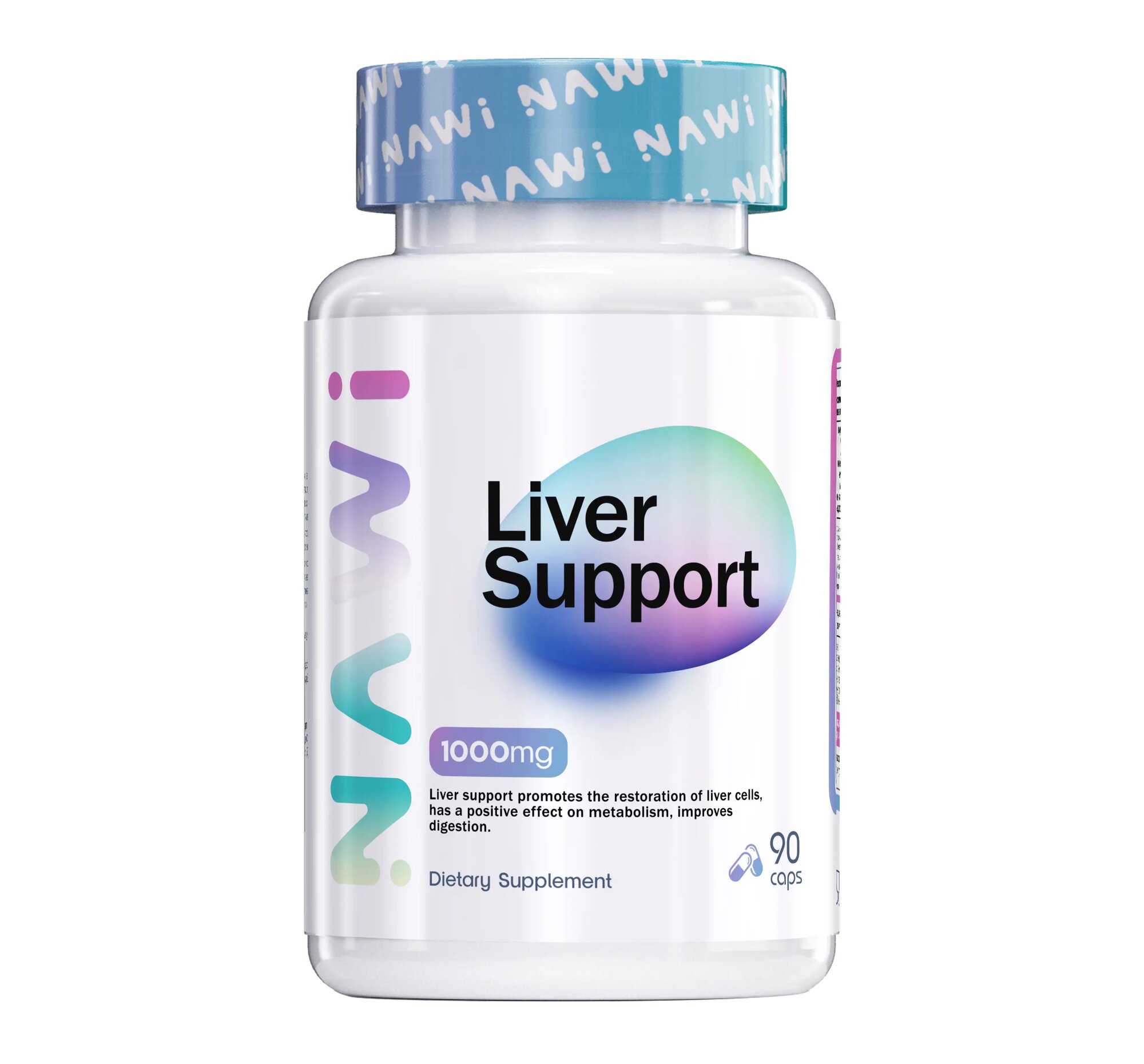 Жиросжигатель NAWI "Liver Support", банка, 90 капсул/таблеток, 150 г, без ГМО