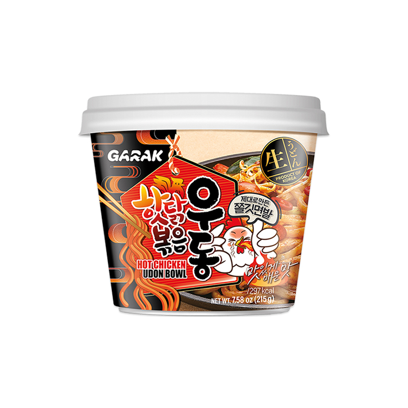 Лапша быстрого приготовления GARAK удон со вкусом острой курицы 215 г, Южная Корея