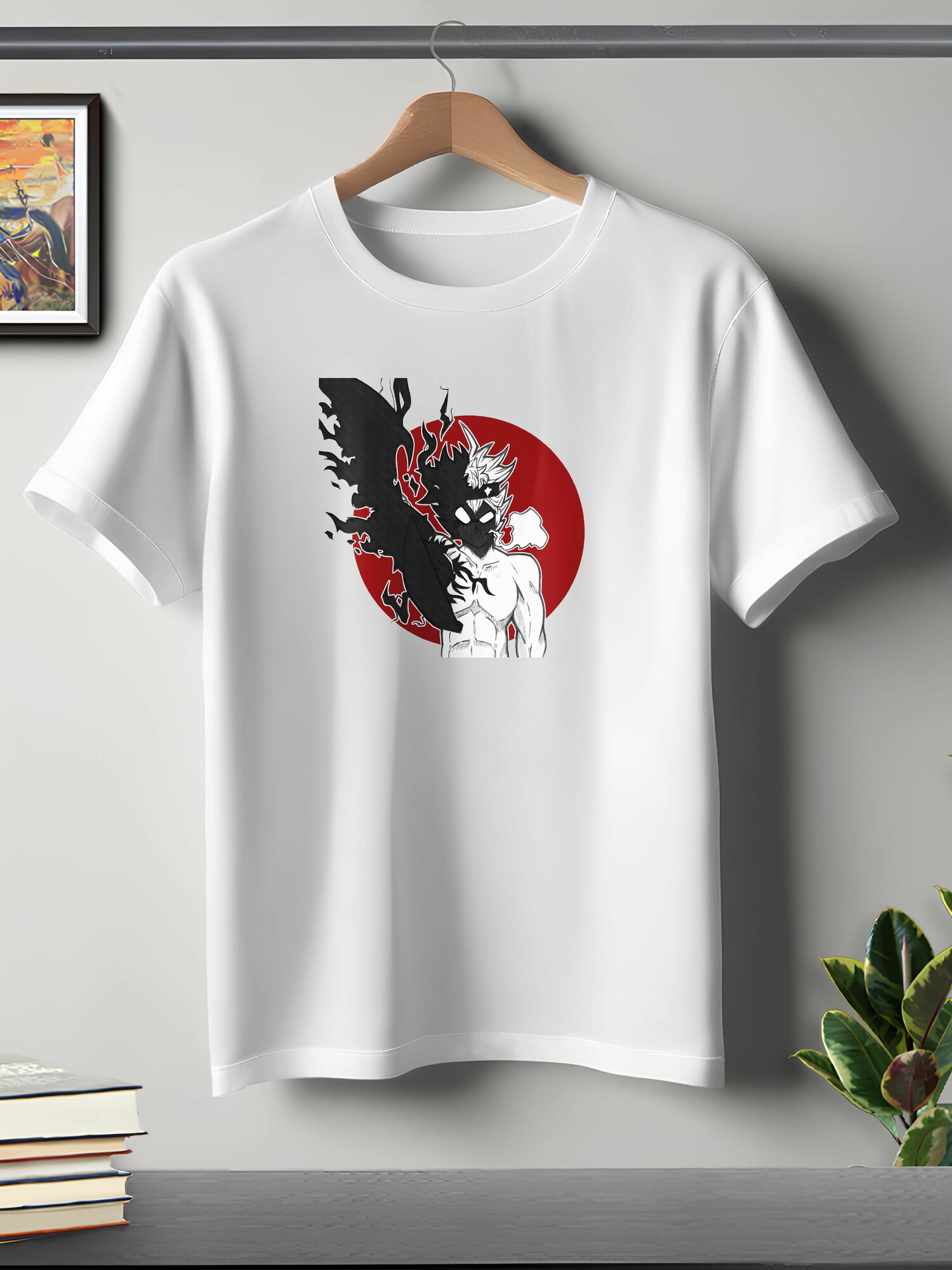 Футболка  Детская ONEQ 146 (11-12) размер с принтом Black Clover, белая