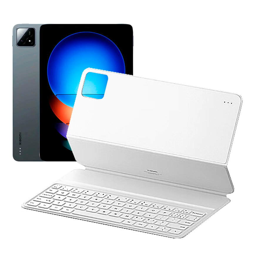 Чехол-клавиатура Xiaomi, для Pad 7, 7 Pro, с русской раскладкой, белый