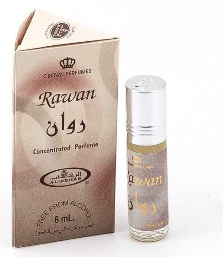 Al-Rehab Concentrated Perfume RAWAN (Масляные арабские духи раван (унисекс), Аль-Рехаб), 6 мл.
