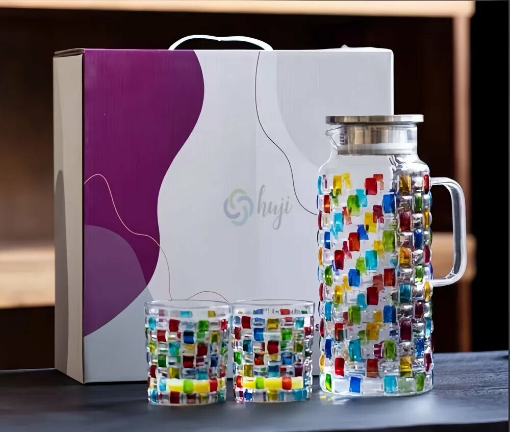 Стакан 1100 мл 3 шт разноцветный