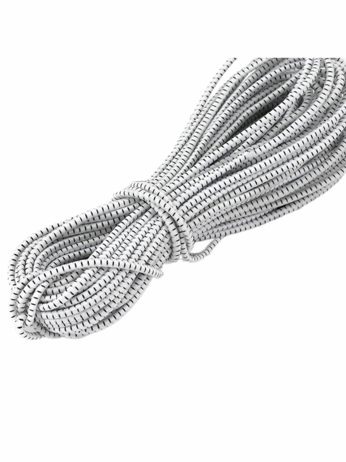 Набор для шитья одежды,10 метров, эластичная веревка, круглая высокоэластичная резиновая веревка-черные точки на белом фоне