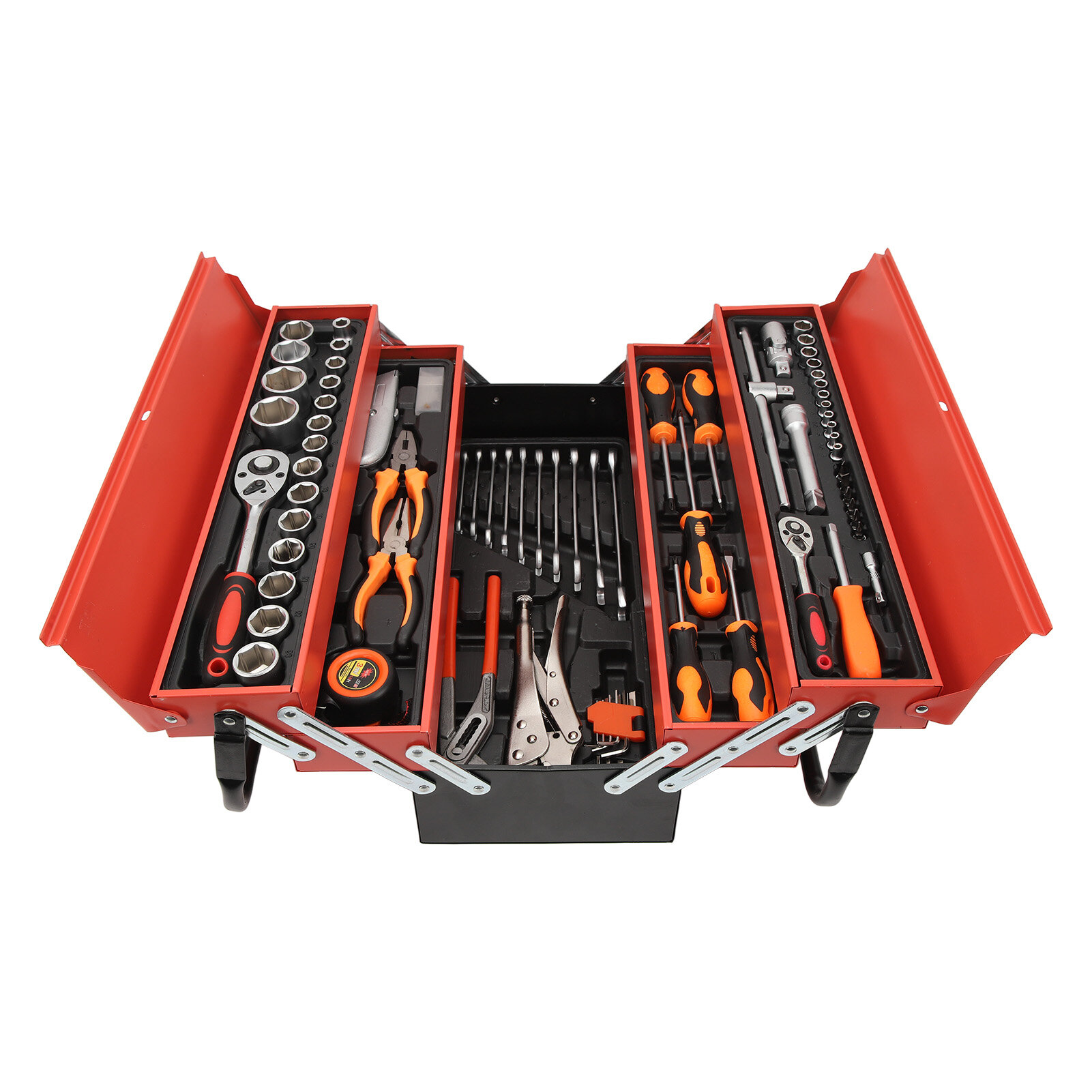 Складной трещоточный ключ 3-в-1, механический набор для авто и мото