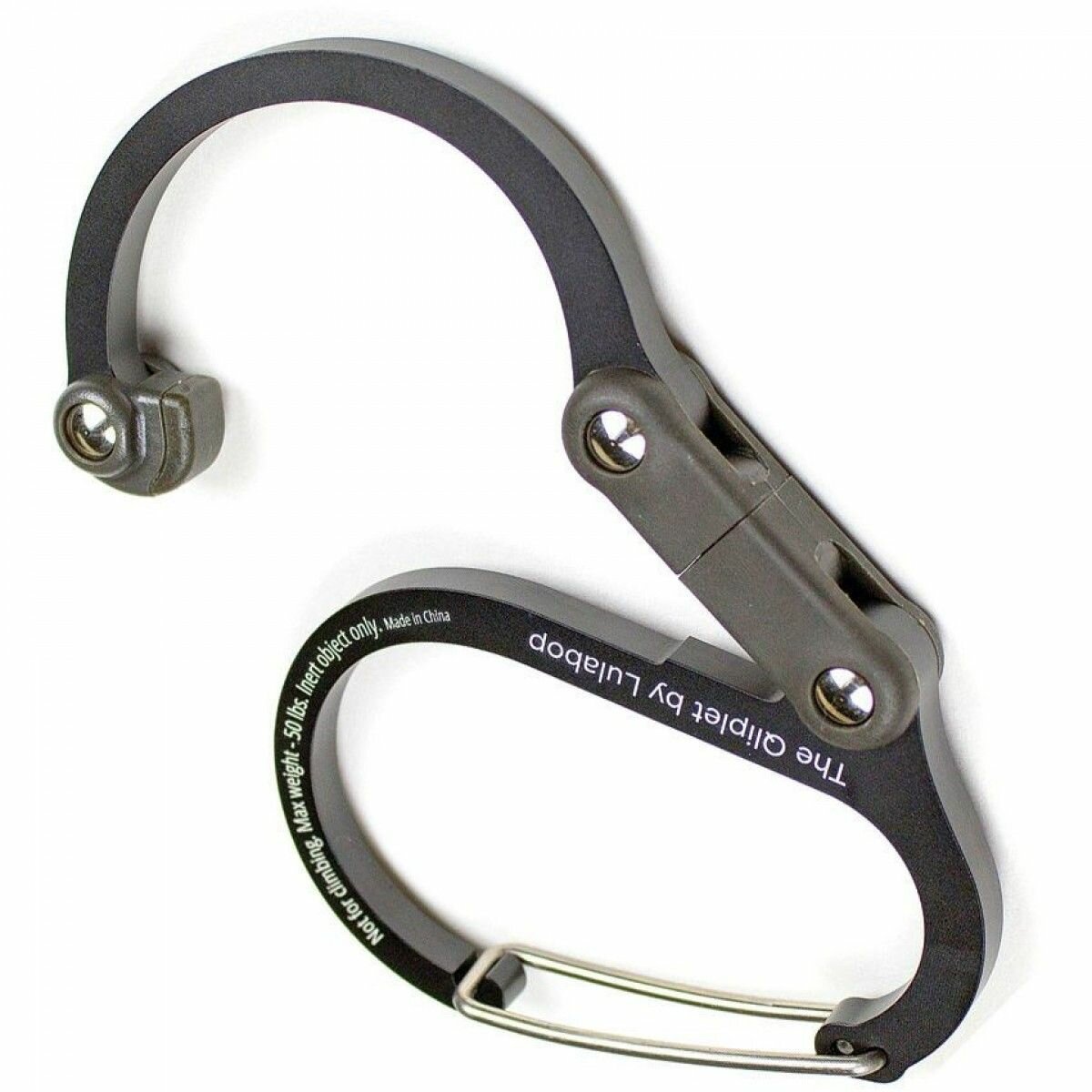 Туристический поворотный карабин для снаряжения Heroclip Medium Forest Green