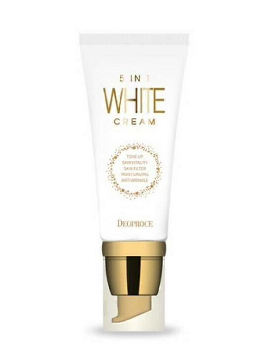 Deoproce 5 In 1 White Cream многофункциональный отбеливающий крем (50г.)