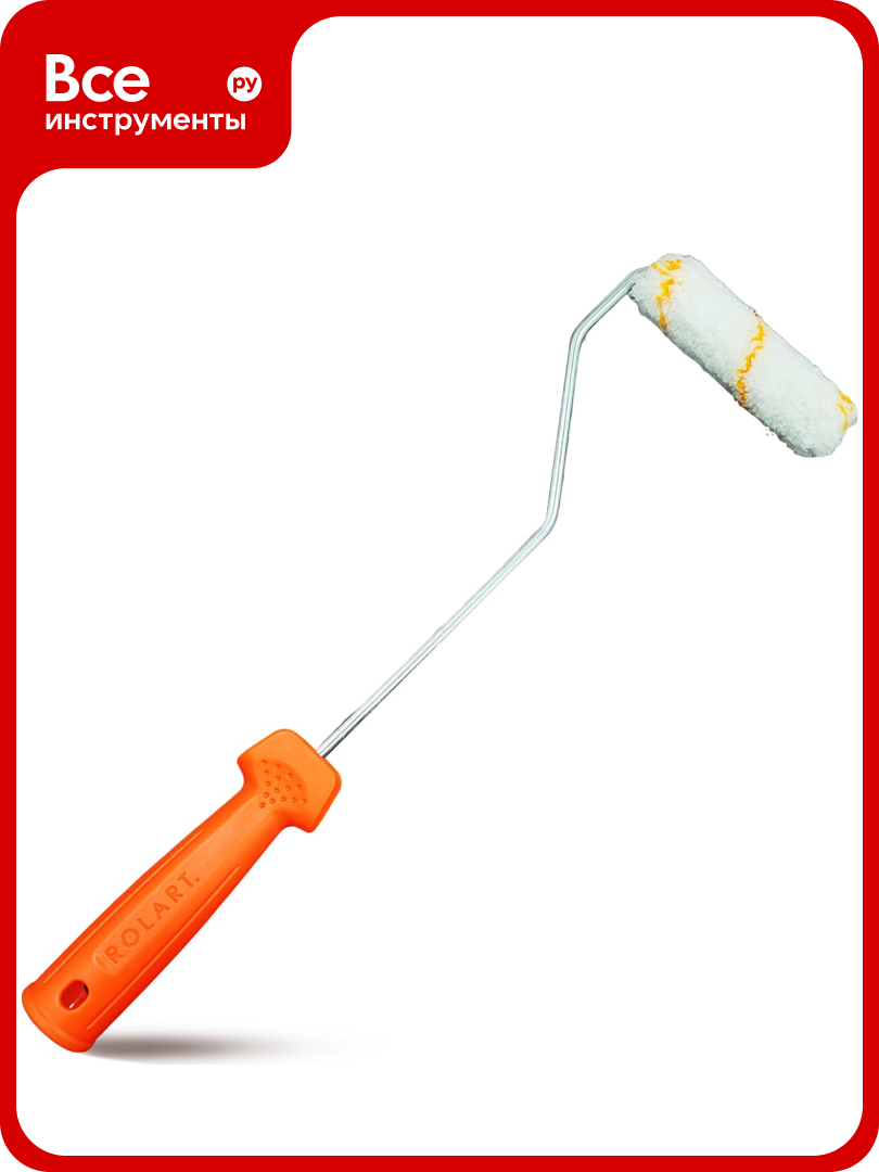 Малярный валик Rolart Mini 10 см 101000 1060, металлической нержавеющий стали, 100 мм