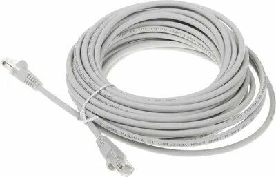 Патч-корд Buro UTP-5E-10M-G-LSZH UTP cat.5E 10м серый RJ-45 (m)-RJ-45 (m)