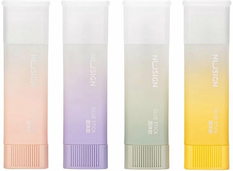 Клей-карандаш Deli NS148 8гр корп. ассорти прозрачный усиленный Nusign