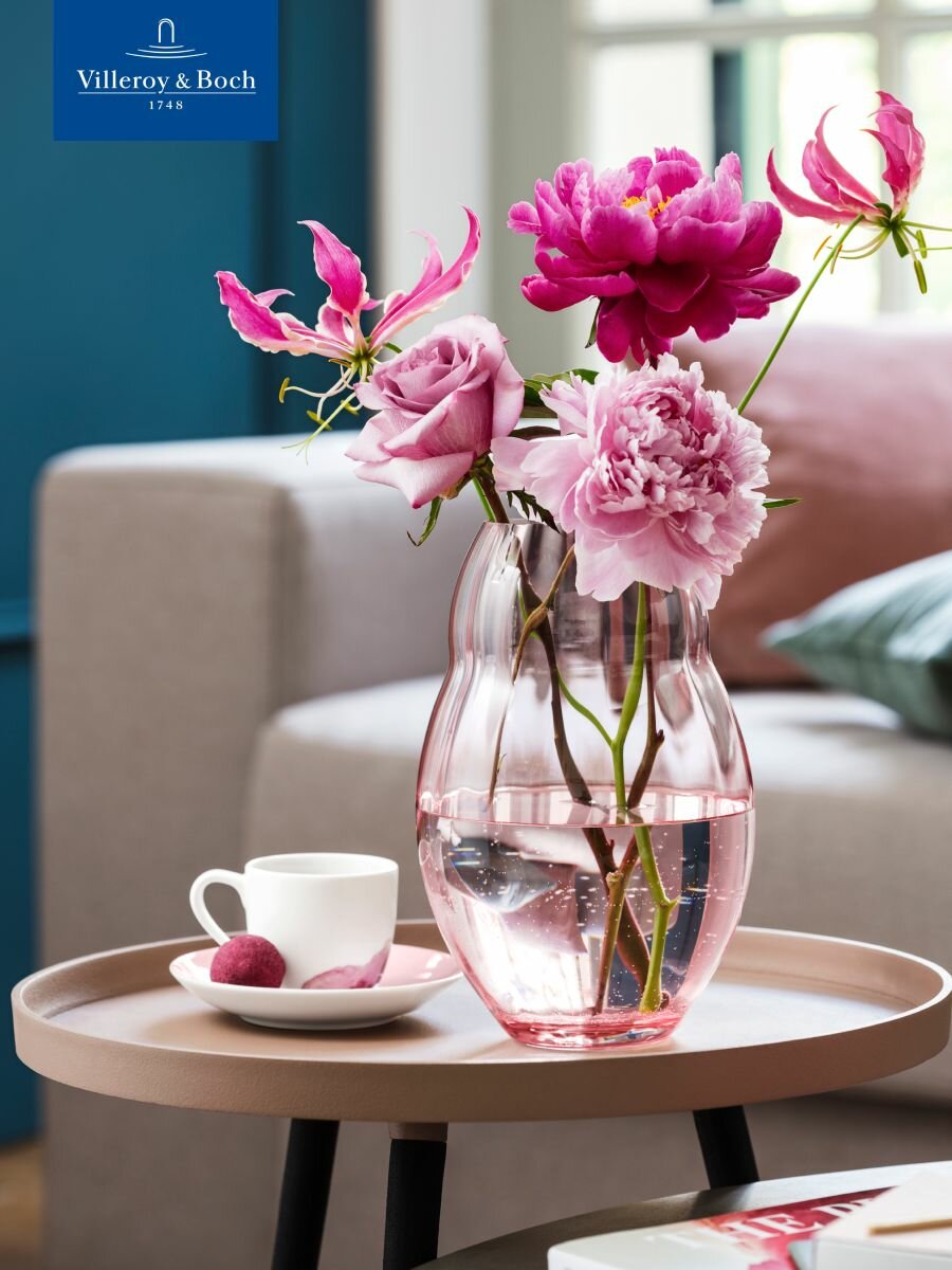 Ваза интерьерная 20 см, Rose Garden Home, Villeroy & Boch, Хрустальное Стекло