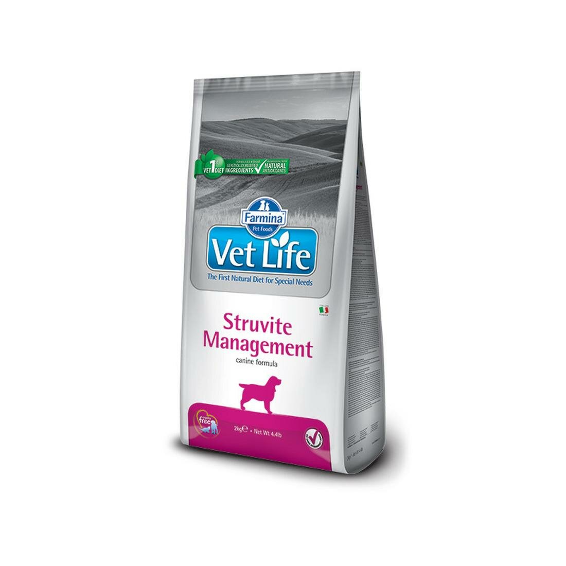 Корм Farmina Vet Life Struvite, для взрослых собак, при мочекаменной болезни, 12 кг