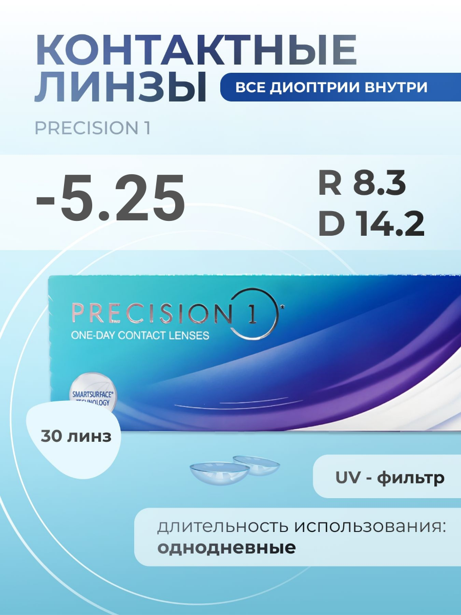 Precision1, 30 шт. R: 8.3, D: -5.25