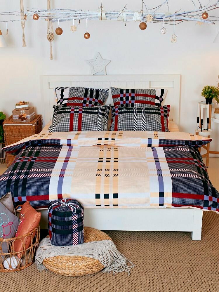 Постельное белье 2 спальное наволочки 50х70, хлопок 100%, Фланель ADT