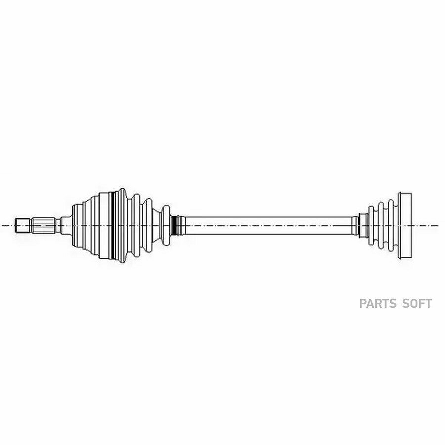 METELLI 17-0358 Полуось в сборе (привод) ()