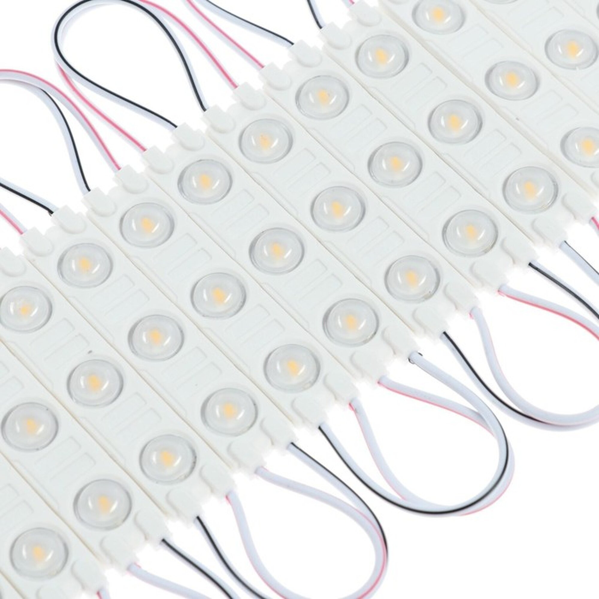 Светодиодный модуль SMD5630, 2 Вт, 3 LED, 180 Lm, IP65, 3000К ,12V т-белый, набор 20 шт.