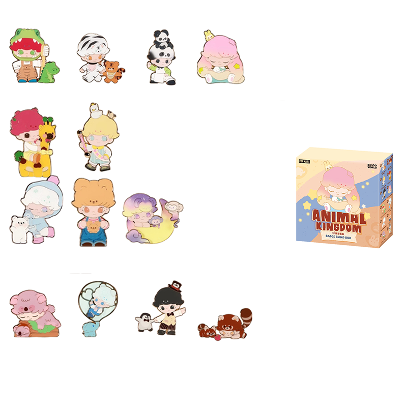 Значки унисекс POP MART Dimoo Animal Kingdom, Single Mystery Box (Random Pick)