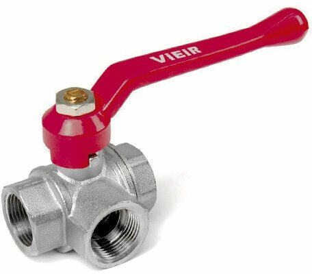 Кран шаровой трёхходовой 1" "ViEiR" GL194