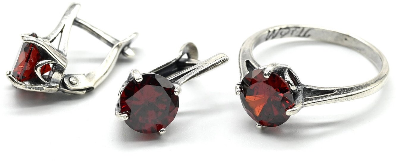 Серьги, циркон