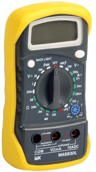 Мультиметр цифровой Iek MASTER MAS830L