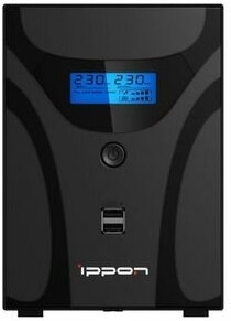 ИБП Ippon Источник бесперебойного питания Ippon Smart Power Pro II Euro 1200 600Вт 1200ВА черный