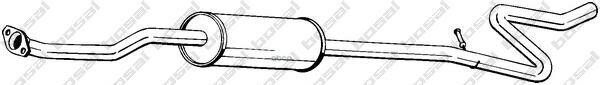 Глушитель CITROEN C3 (02-09) средняя часть BOSAL Bosal арт. 288-617