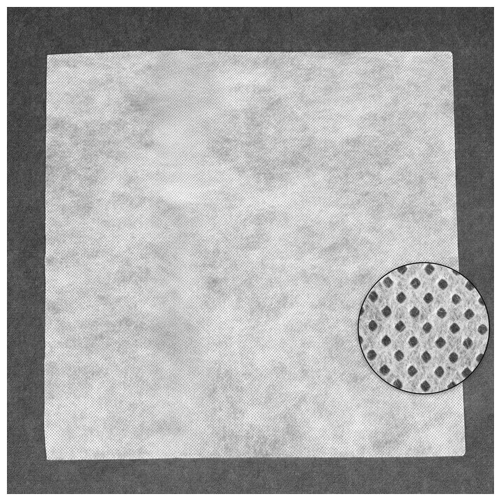 Канва водорастворимая, 20 x 20 см, цвет белый