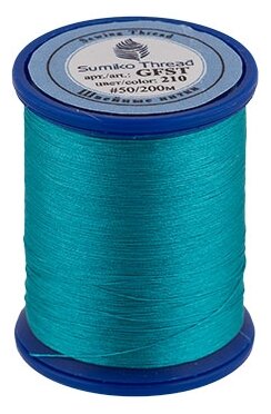 Швейные нитки 50 GFST SumikoThread 219 я 200 м №210 т. бирюзовый