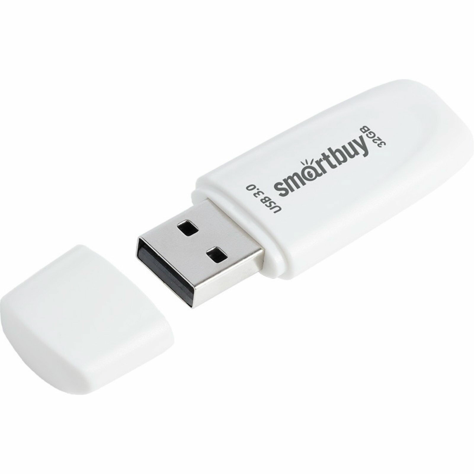 Флешка 032GB3SCW, 32 Гб, USB3.0, чтение до 100 Мб/с, запись до 40 Мб/с, белая