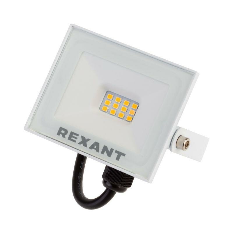 Прожектор СДО 20Вт 3000К 1600лм корпус бел. Rexant 605-019