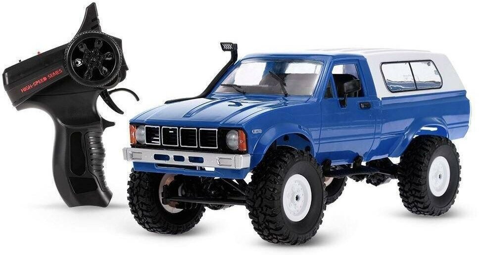 Радиоуправляемая машина WPL пикап Hilux (синяя) 4WD 2.4G 1:16 RTR - WPLC-24-BLUE