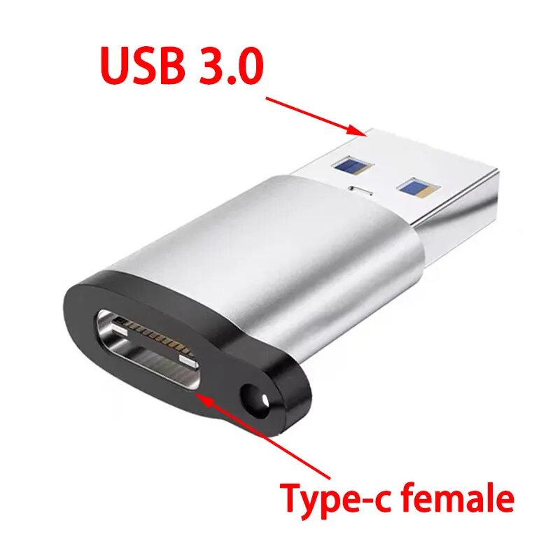 USB-адаптер Type-C OTG, переходник USB-C (мужской) на Micro USB (женский) для Macbook, USB 3.0