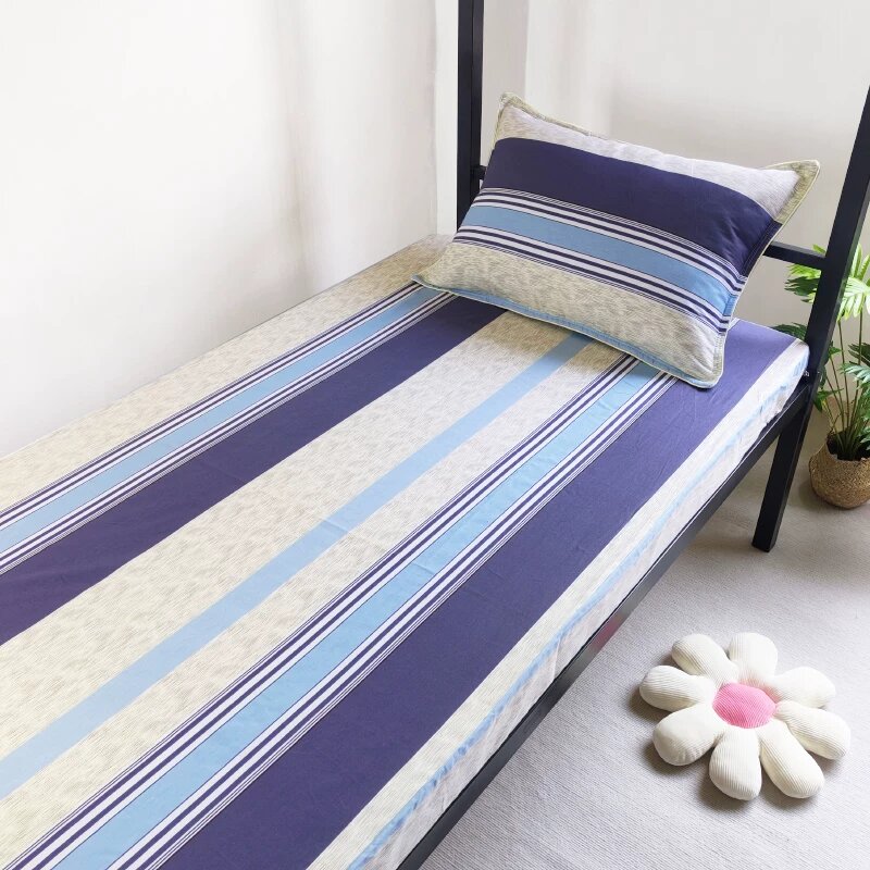 Чехол из хлопка для матрасов 1-6 см, 135×190 см, одиночный комплект, постельное белье для общежития