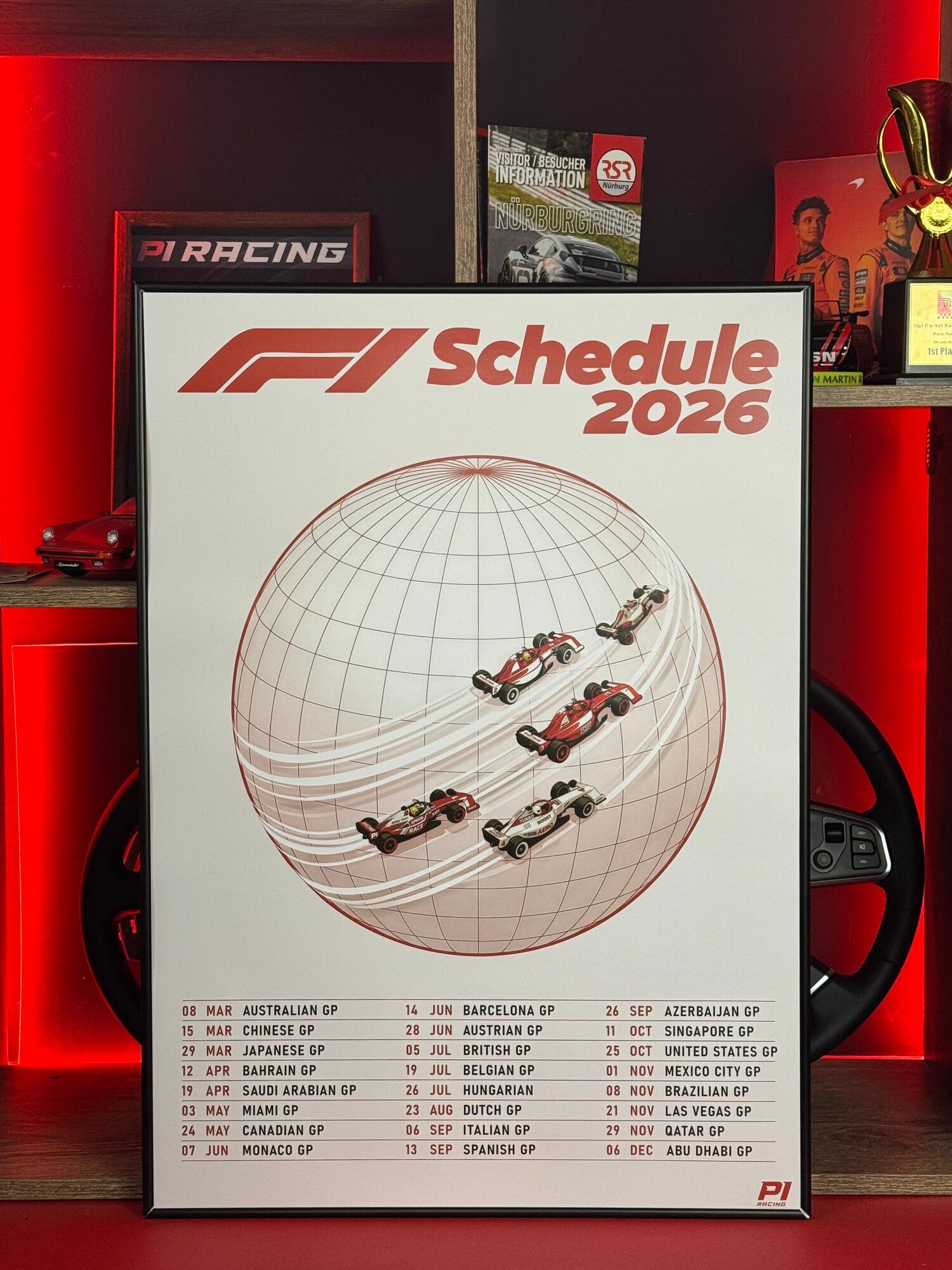 Постер Формула 1/F1/ Гоночный постер/плакат для интерьера декор — фото 1