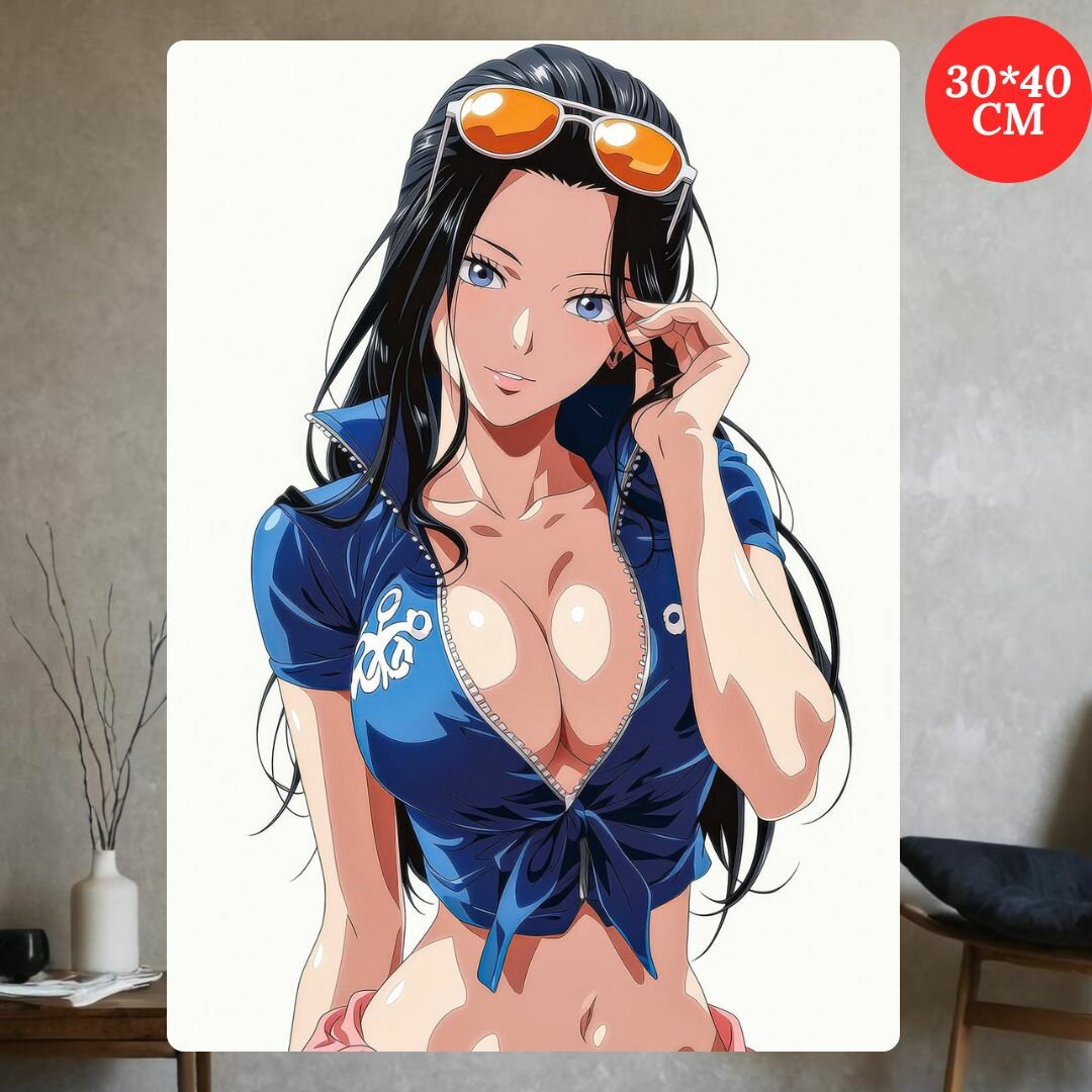 Картина на металле (аниме - One piece), Боа Хэнкок, 30*40 см