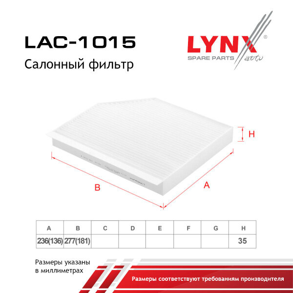 Фильтр салонный