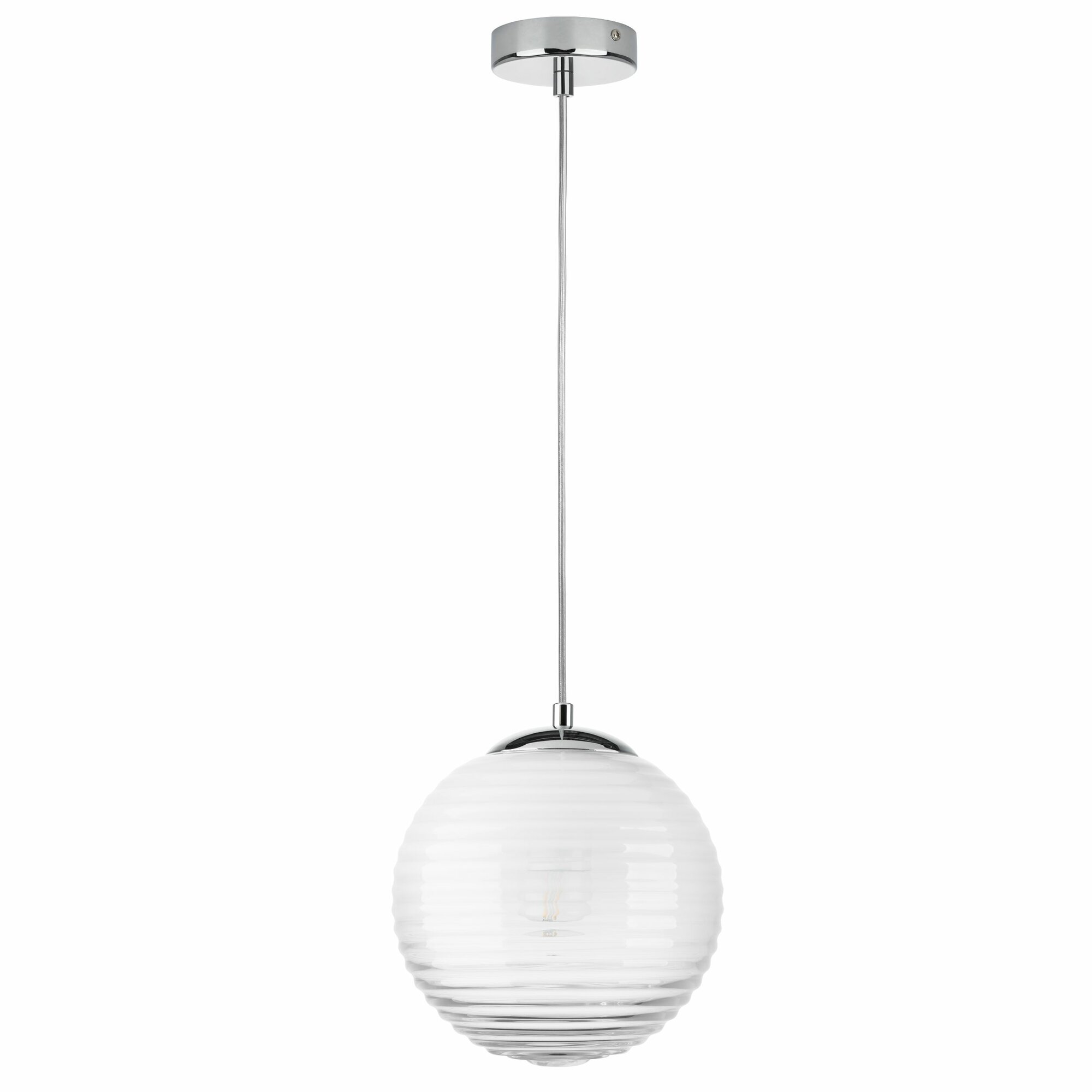804101 Подвес DISSIMO 1х40W E27 хром/белый